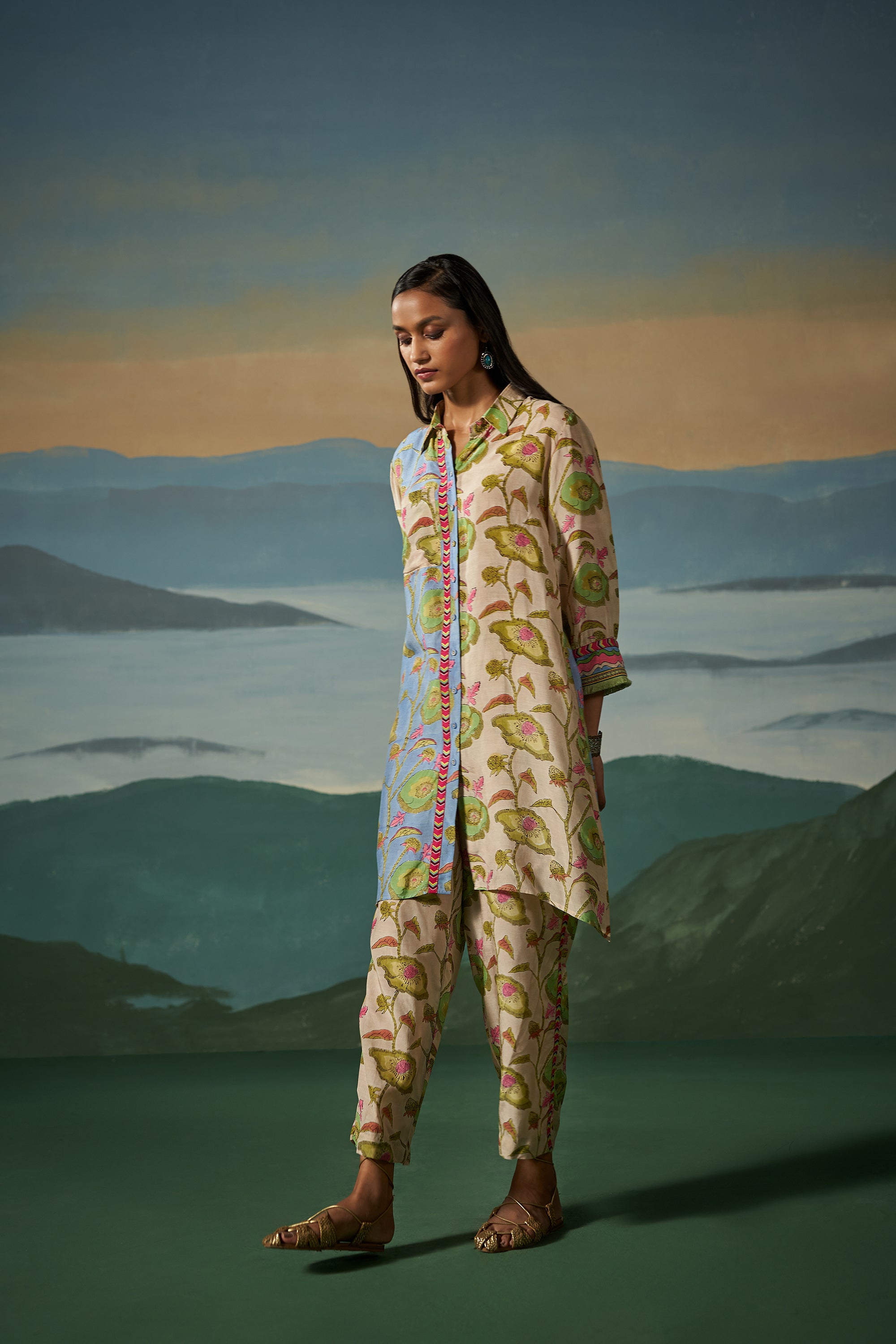 Rabia Shirt and Pant C0-ord set- Set of 2 – Tasha India